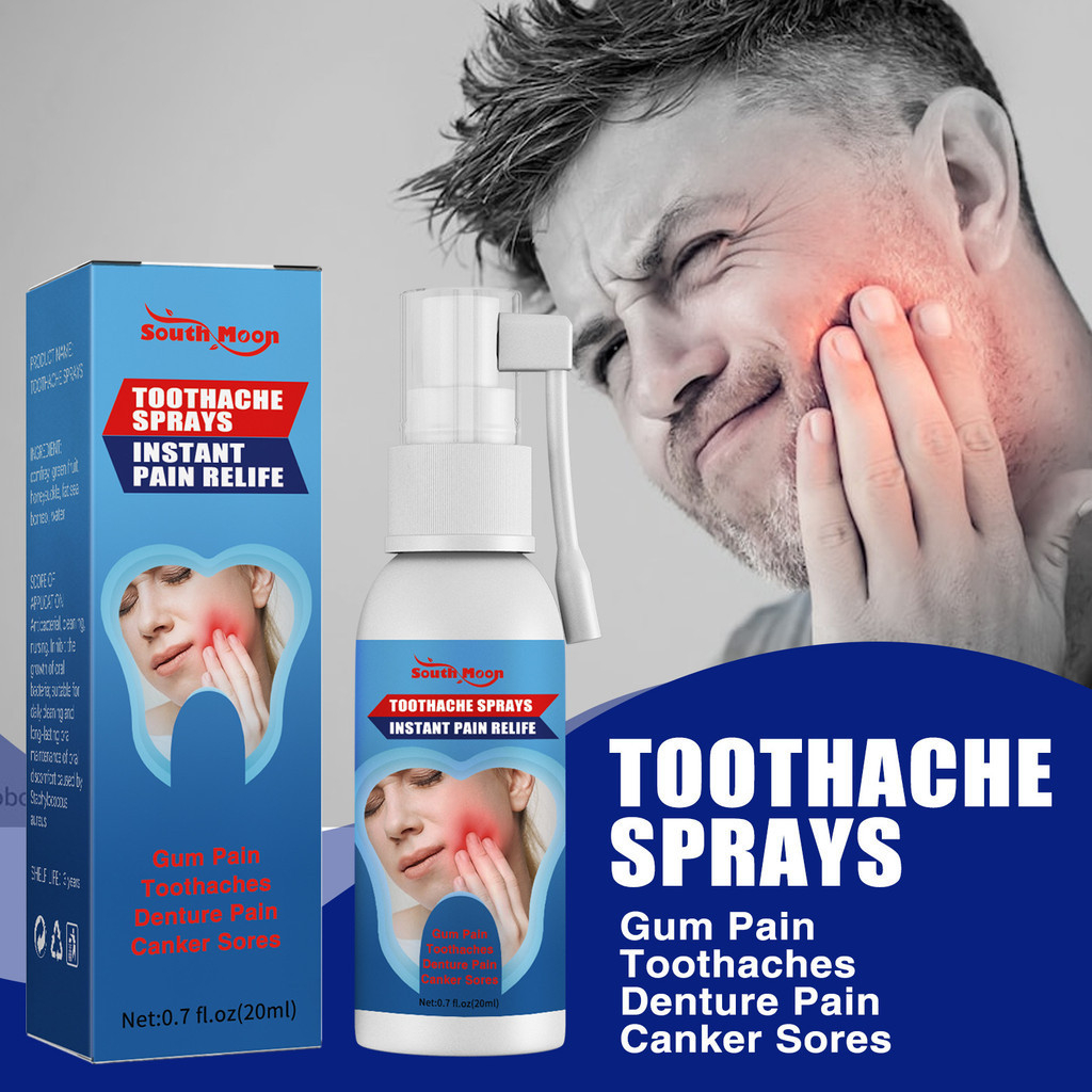 20ml Instant Tooth Pain Relief Spray Prevent Oral Care Toothache Spray ...