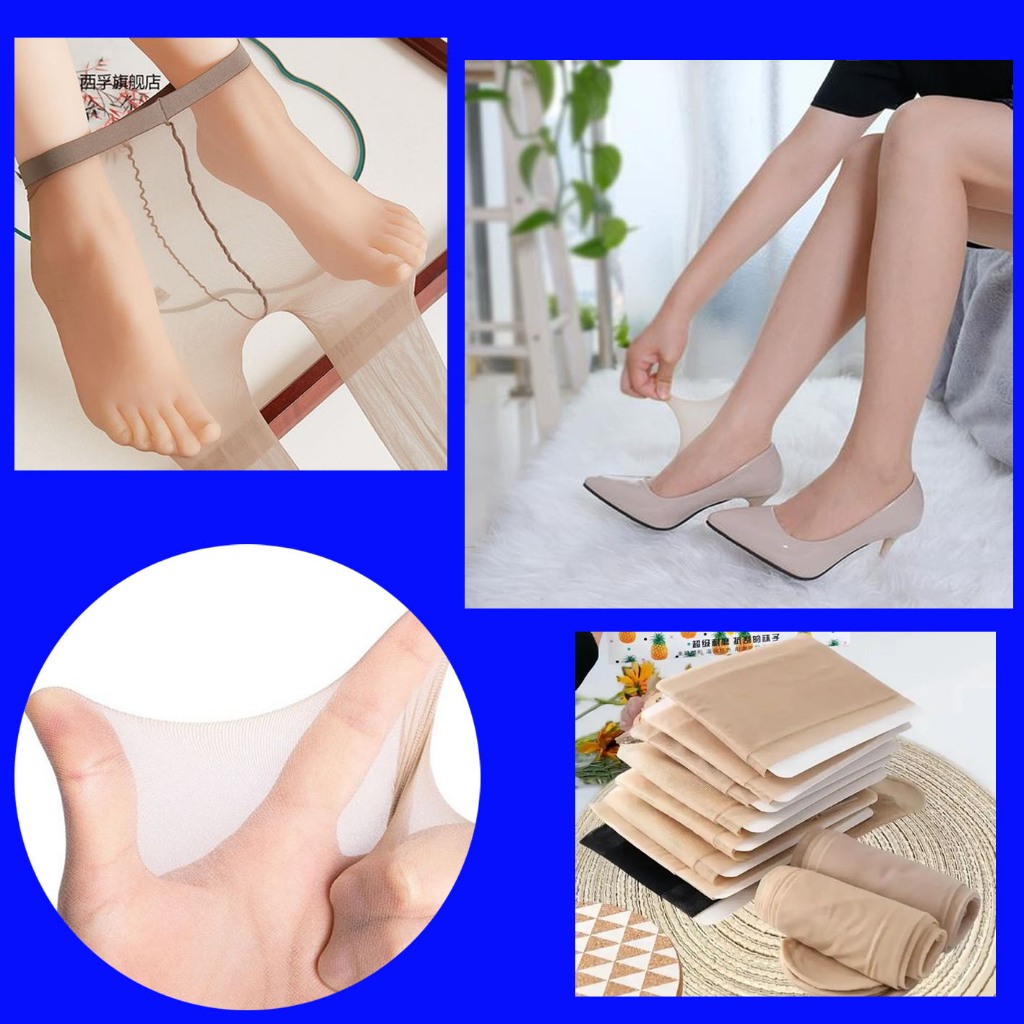 (6/12PCS) Pantyhose Stay-ups Stockings Stretchable Lightweight Skintone ...