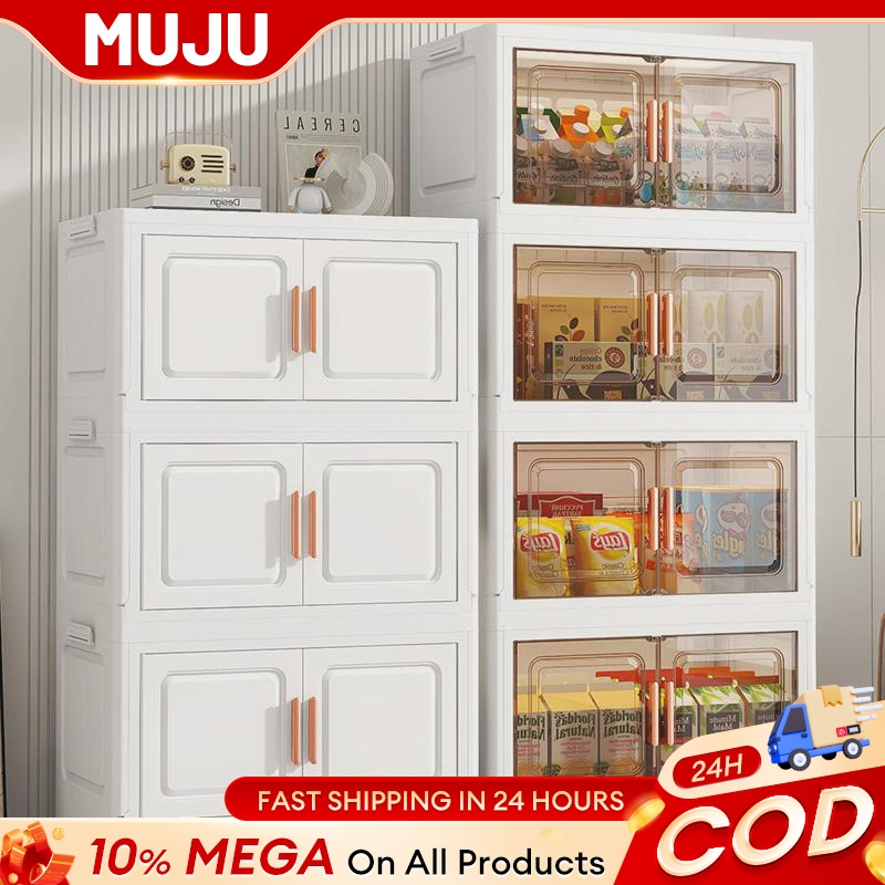 MUJU Foldable Clothes Cabinet With Wheels Durabox Cabinet Drawer ...