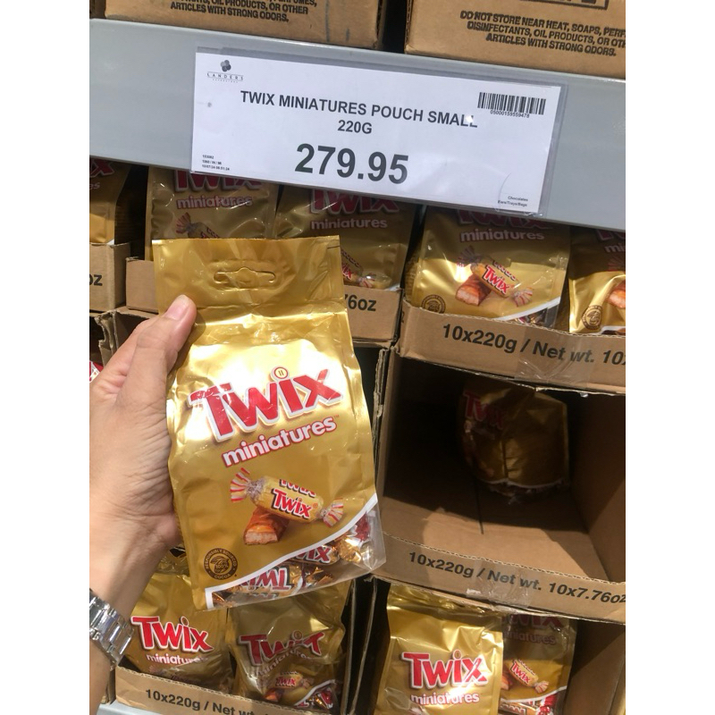 Twix Mini Caramel Candy Bars Pouch 500g / Twix Miniatures 220g | Shopee ...