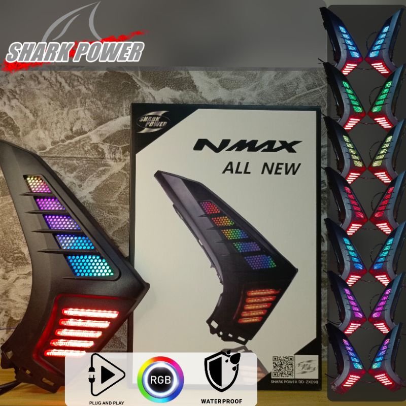 SharkPowerNmax V2 RGB Side Body and Signal Light: 20 Color Modes ...