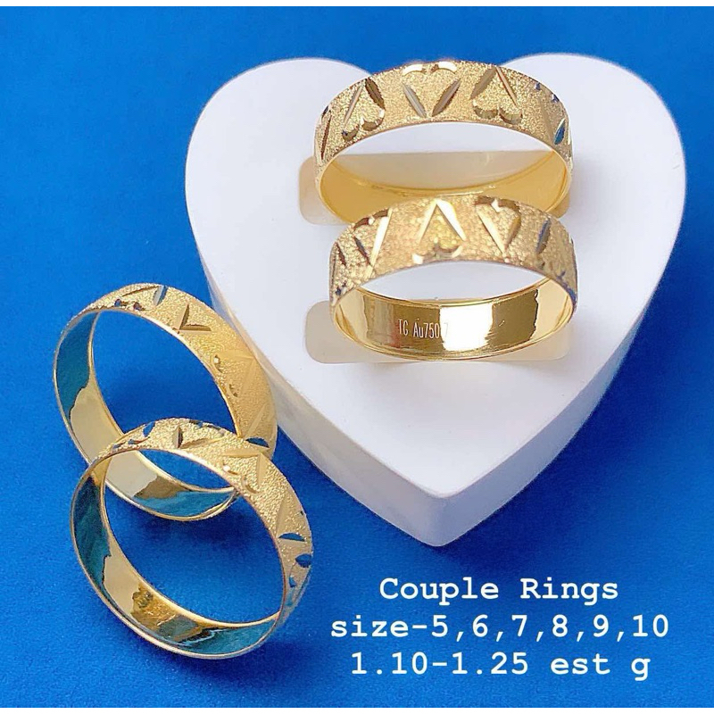 Pawnable Wedding/ Couple Ring No 5 ( 1 Ring Only ) | Shopee Philippines
