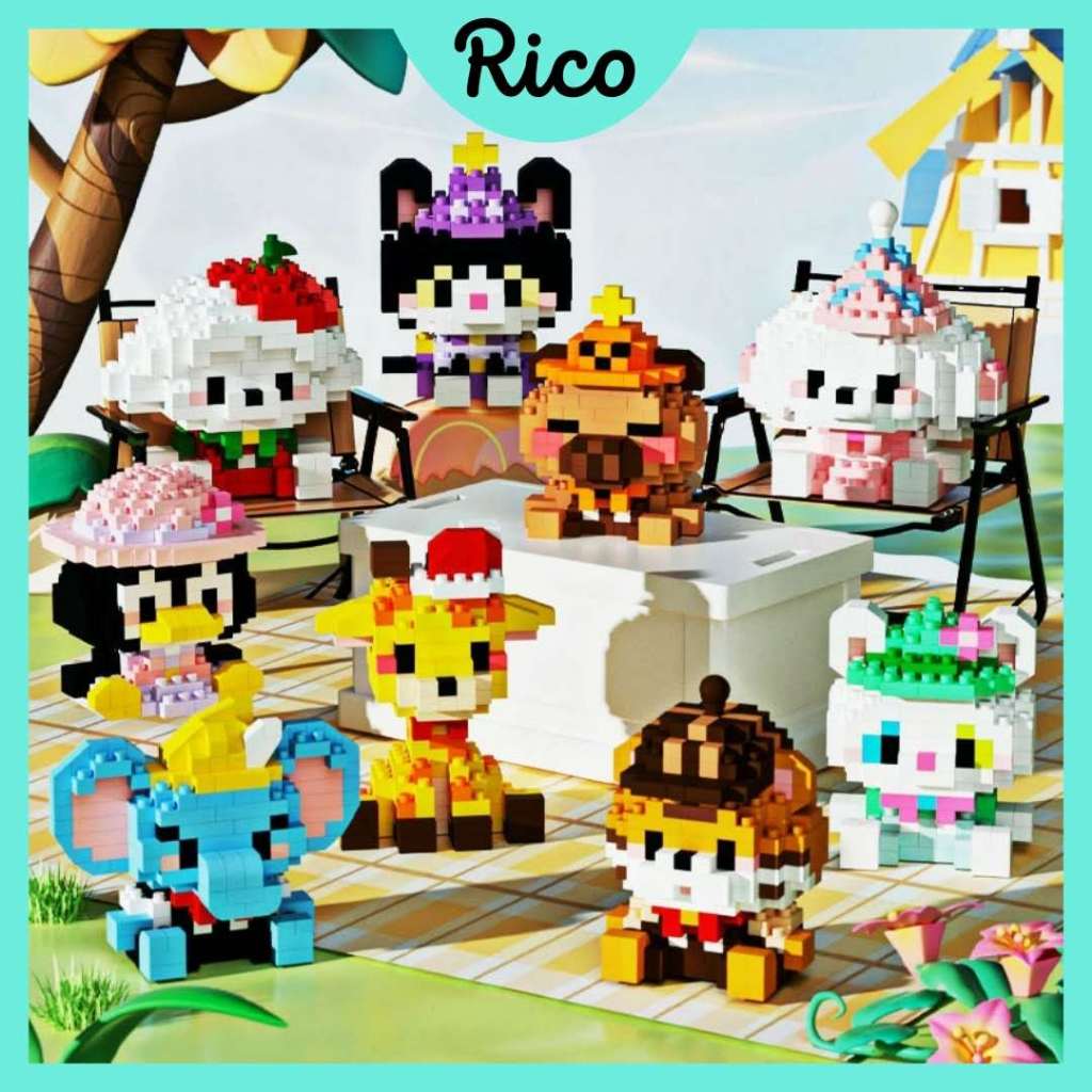 Cute Party Zoo Series Puppy Micro Brick Building Toy - Kids Educational ...