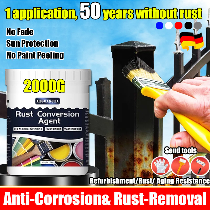 Anti Rust Paint For Metal 2KG Rust Remover Primer Paint Coating ...