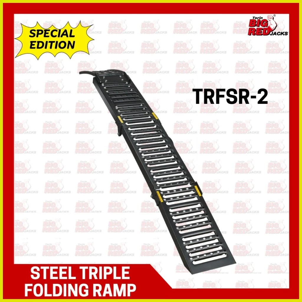 Big red steel thickened triple fold ramp | Shopee Philippines