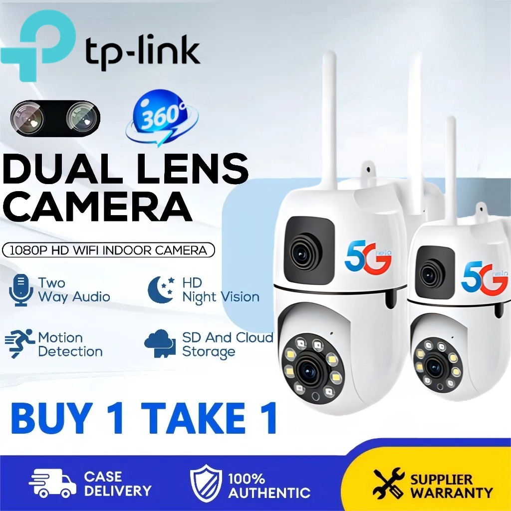 TP-LINK Dual Lens CCTV Camera Wireless Outdoor Waterproof Full Color ...