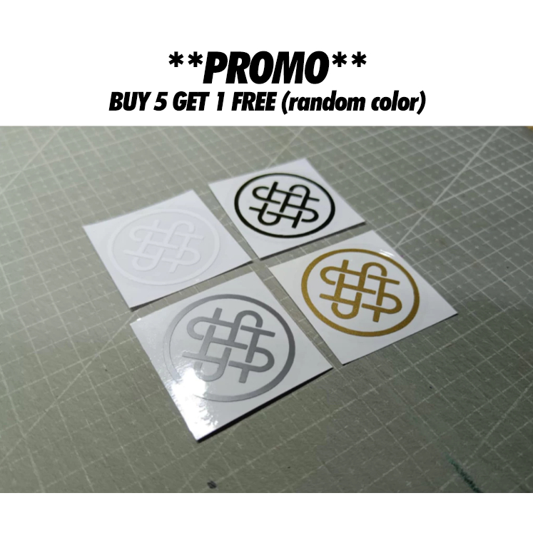 ArviCreations Logo Decal Sticker (5+1free) | Shopee Philippines