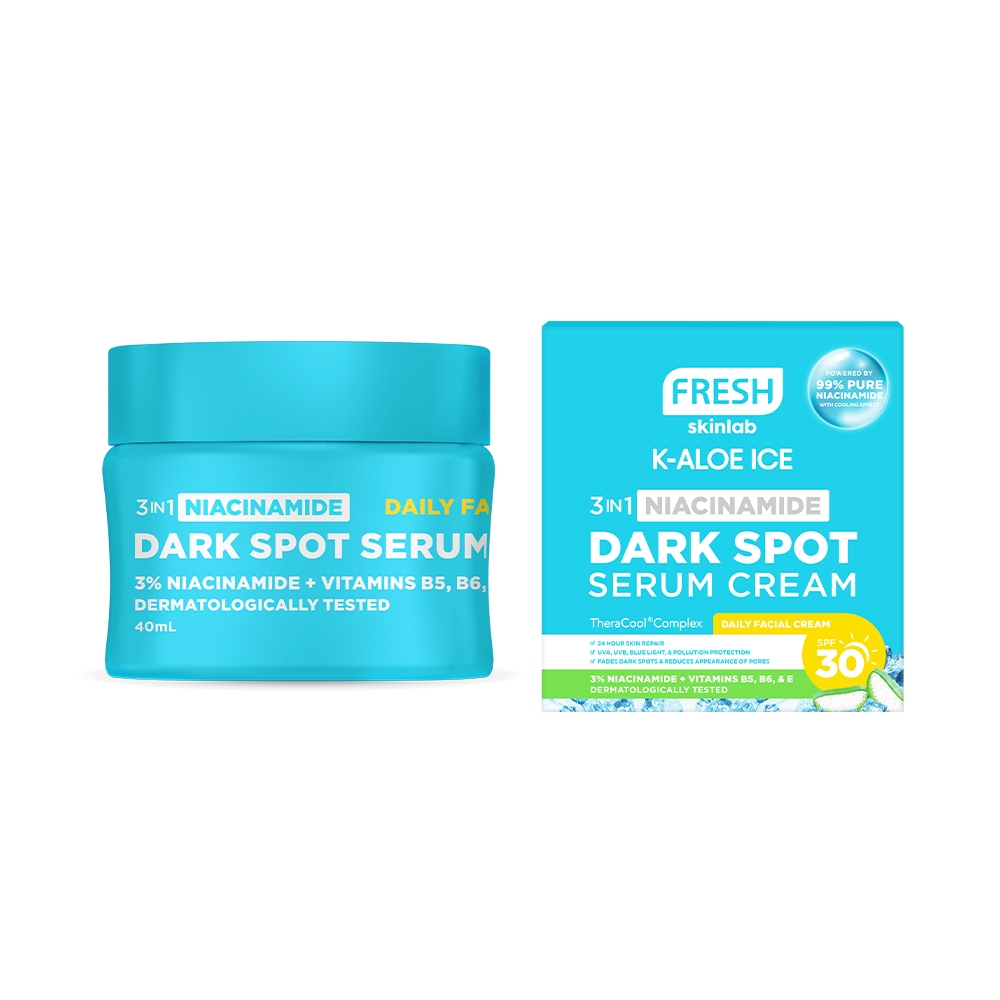 FRESH Skinlab K Aloe Ice 3 in 1 Niacinamide Dark Spot Serum Cream SPF ...