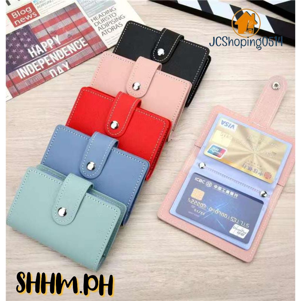 SHHM.PH 26 Card Slots RFID Blocking PU Leather Women Credit Card Wallet ...