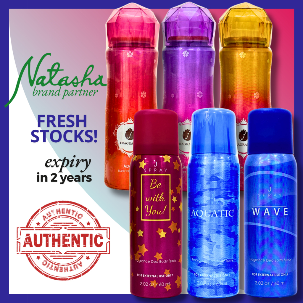 J Fragrance Body Fragrance Charm, Glamour, Admire, Be With You J spray ...