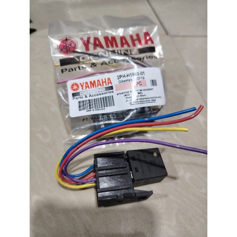 Yamaha genuine STARTER RELAY W/ SOCKET for Mio i125/M3 | Shopee Philippines