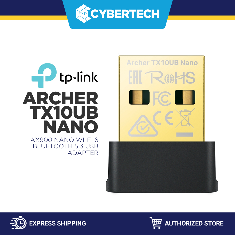 Cybertech TP-Link Archer TX10UB Nano AX900 Nano Wi-Fi 6 Bluetooth 5.3 USB Adapter | Shopee ...