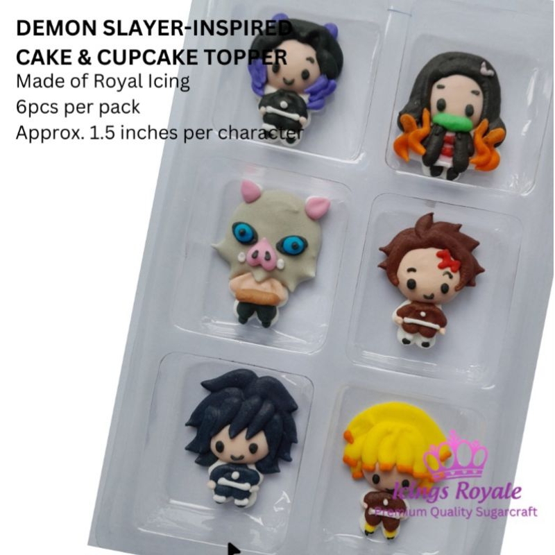 Demon Slayer Anime - Inspired Edible Cake and Cupcake Topper Candies ...