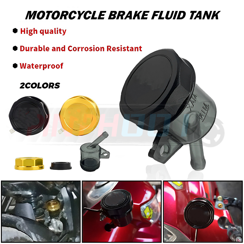 Universal Brake Fluid Tank Brake Master Fluid Tank Clear Alloy Cap ...