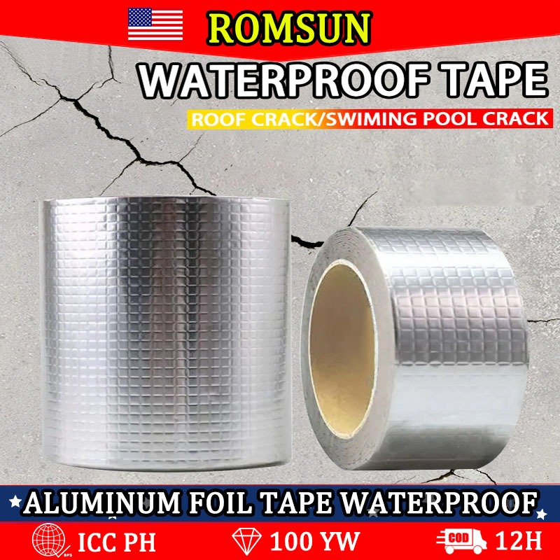 Aluminum Foil Butyl Waterproof Tape For Roof Leak Roof Sealant Wall ...