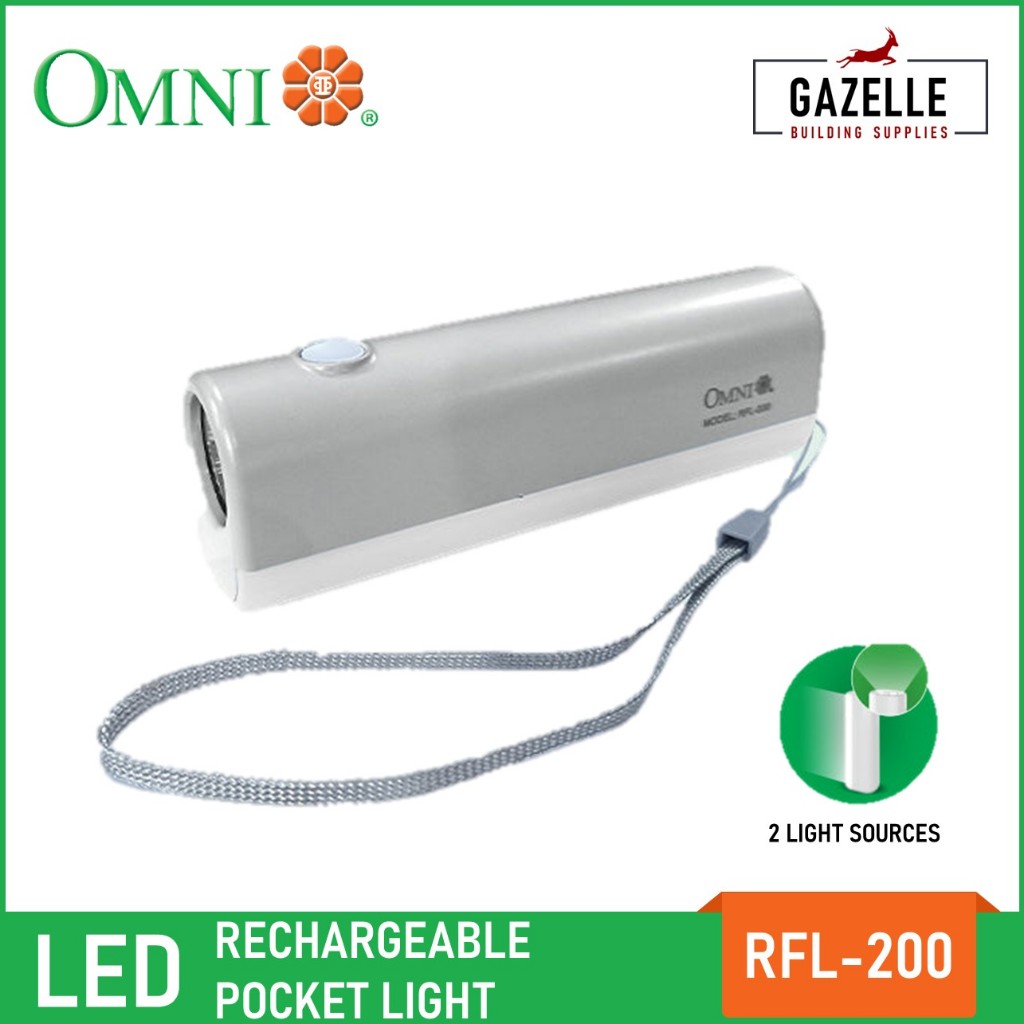 Omni Rechargeable LED Pocket Light RFL-200 | Shopee Philippines