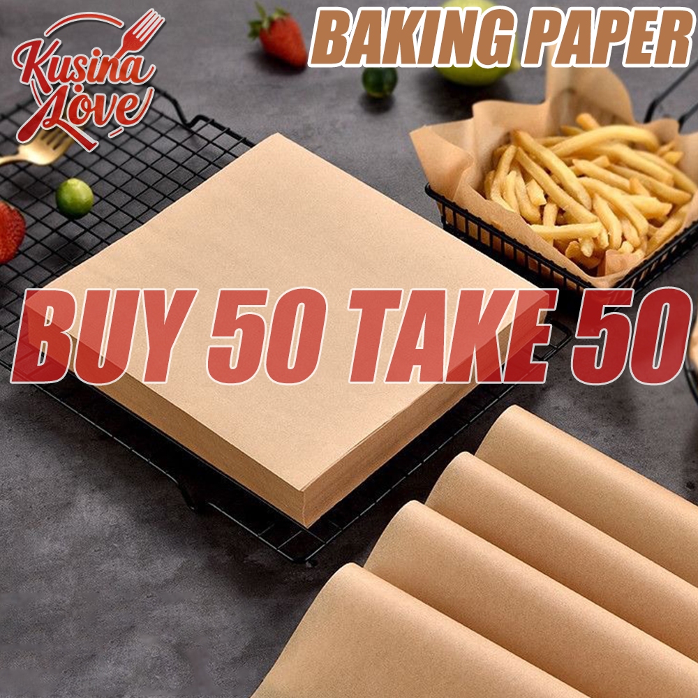 100PCS BBQ Paper Parchment Paper Baking Sheets Sandwich Paper Air Fryer ...