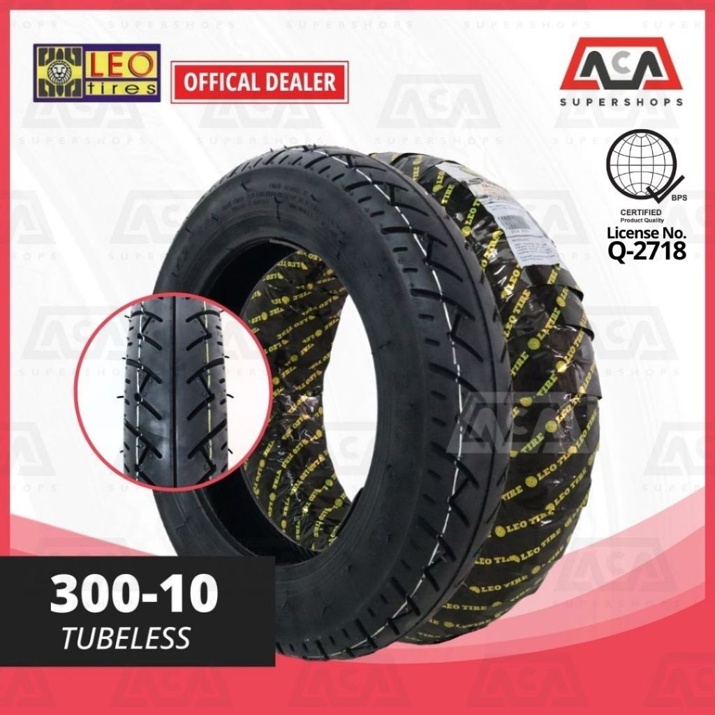 Leo Explorer / Navigator Tubeless Tire for E-Bike ( 300x10 / 350 x10 ...