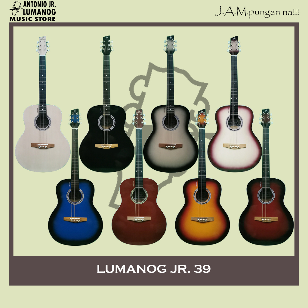 JR LUMANOG ACOUSTIC GUITAR SIZE GUITAR Antonio JR. LUMANOG Music Store | Shopee Philippines