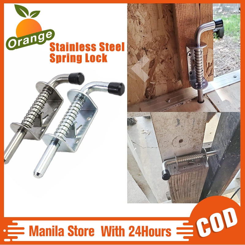 Stainless Steel Spring Latch Heavy Duty Door Lock For Gate Shed Garage ...