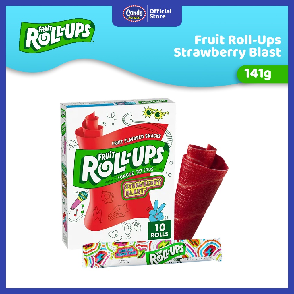 Fruit Roll Ups Strawberry Blast Candy 141g | Shopee Philippines