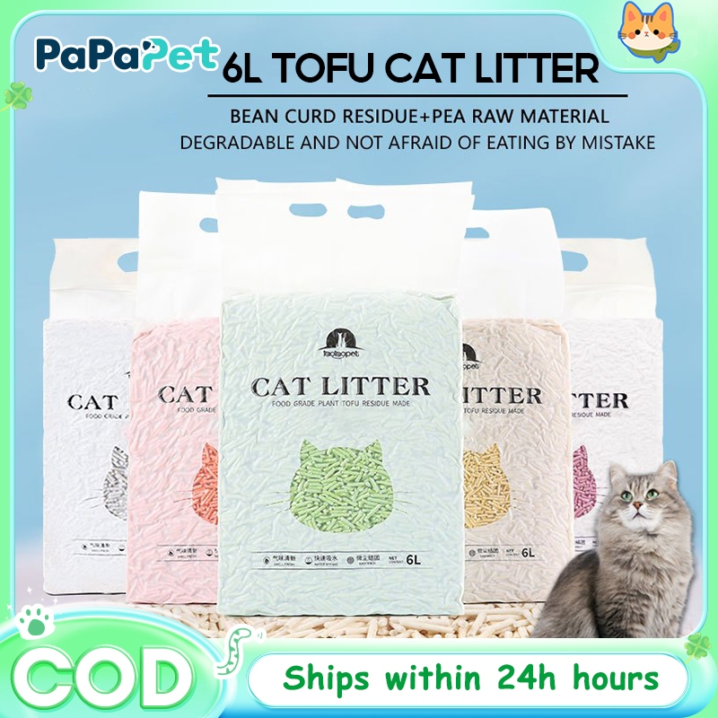 6L Tofu Cat Litter Bentonite cat litter Mixed cat litter Sand Food ...