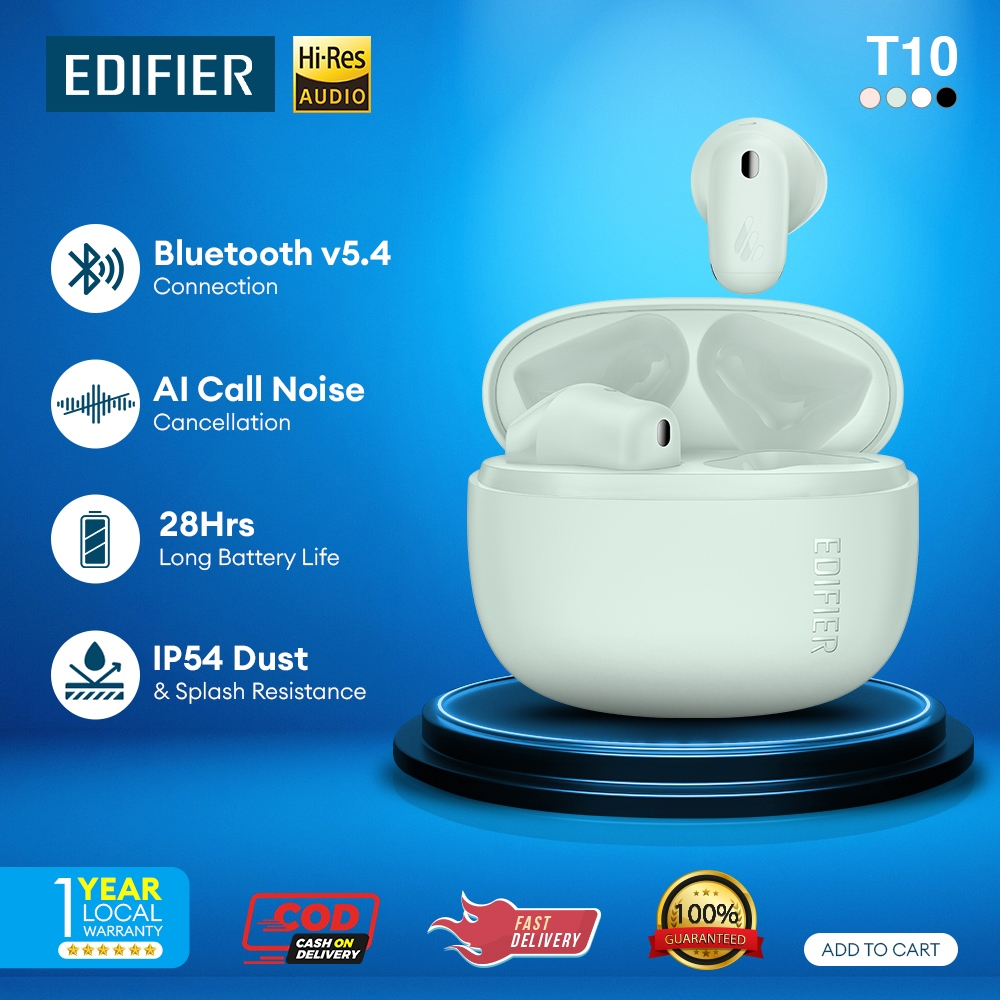 Edifier T10/X1 lite Bluetooth V5.4 AI Call Noise Cancellation SBC ...