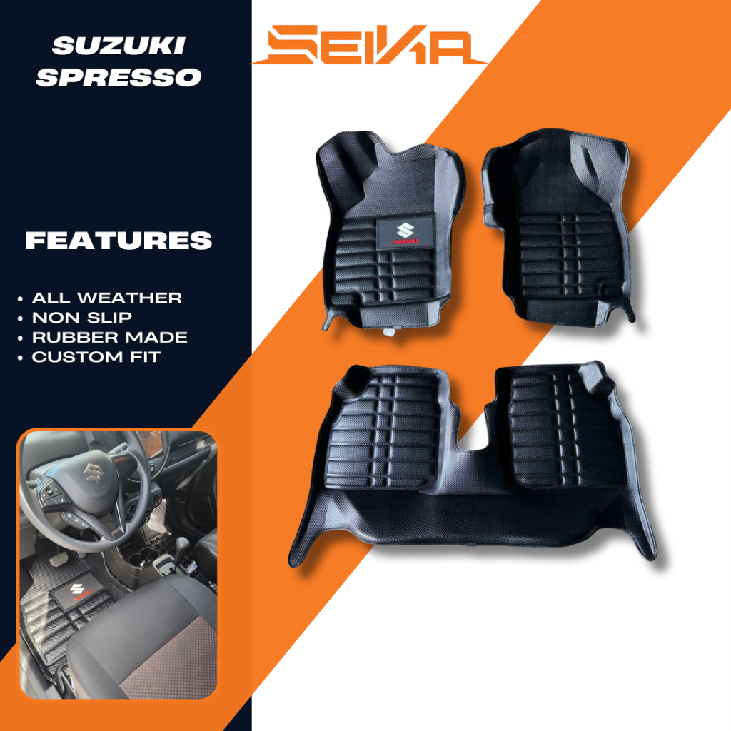 Suzuki Spresso car mat 2020-2025 Premium Diamond Deep Dish car Mat, car ...