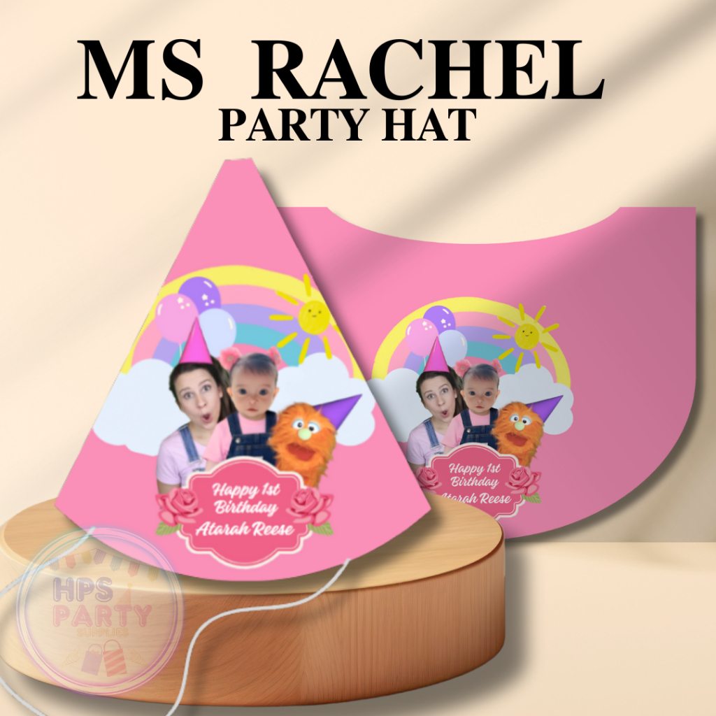 Ms Rachel Inspired party hat birthday ms rachel partyhat birthday ms ...