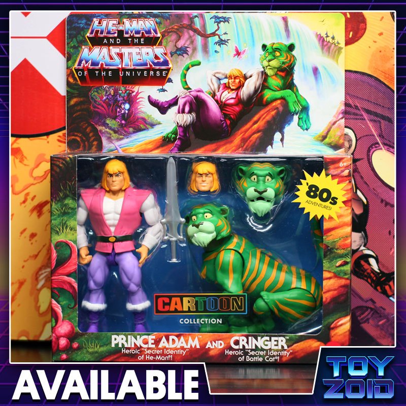 Masters of the Universe Origins Prince Adam and Cringer 2 Pack MOTU ...