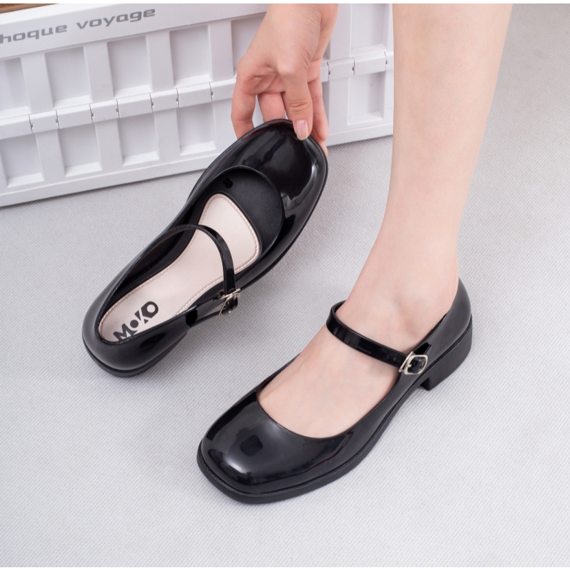 High Quality Fashion New Glossy Design Black Student Shoes Women's ...