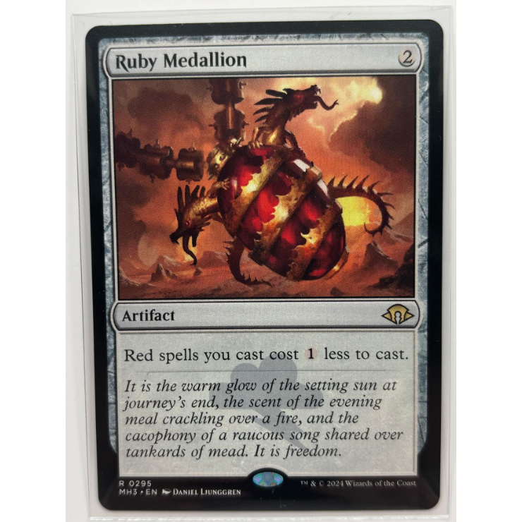 MTG TCG | MH3-0295 R (Non-Foil) Ruby Medallion | Shopee Philippines