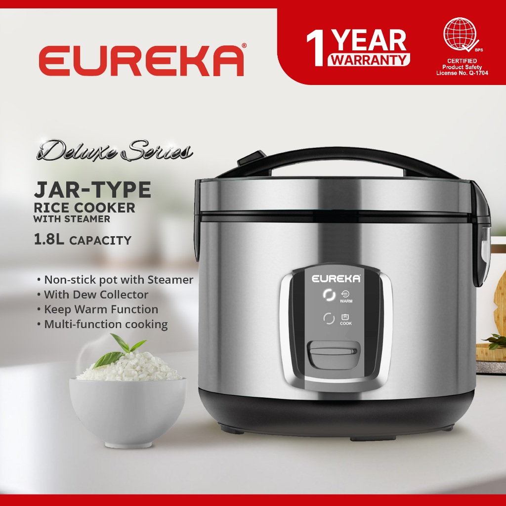 Eureka Jar Type Rice Cooker ERCJ 1.5& 1.8L S | Shopee Philippines