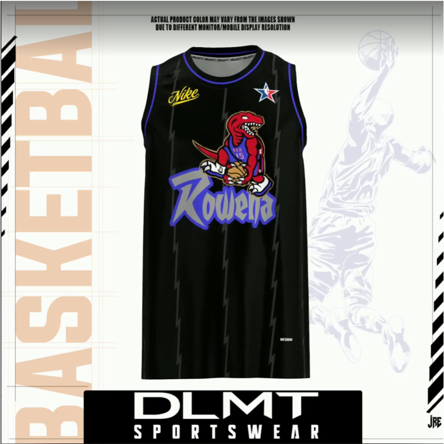 DLMT ROWENA BLACK RAPTORS INSPIRED FULL SUBLI JERSEY (FREE CHANGE OF ...
