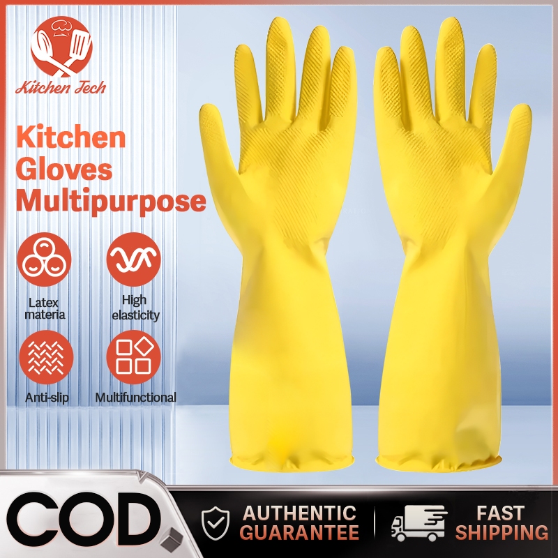 Kitchen Gloves Multipurpose Reusable Gloves Latex Rubber Gloves Long ...