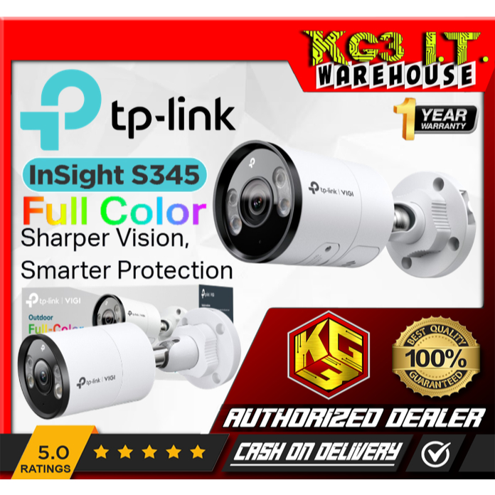 TP-Link VIGI INSIGHT S345 4MP Outdoor 24h Full-Color Bullet Network ...