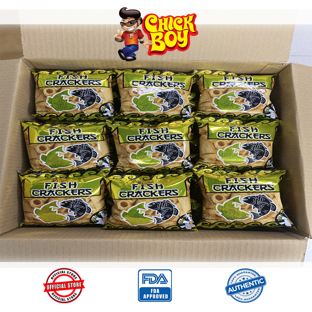 ChickBoy Fish Cracker Salt and Vinegar - 25 Grams (30 Pieces) | Shopee ...
