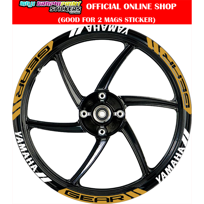 Yamaha Gear Mag Sticker Decal - Cut Out | Shopee Philippines