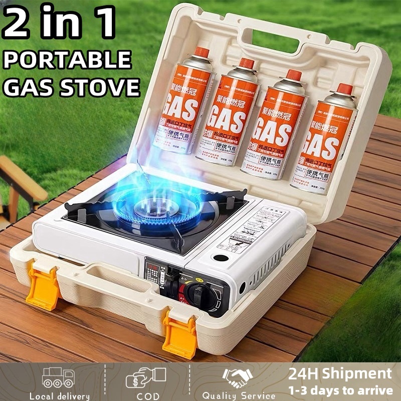2 in 1 butane gas 4pcs stove Portable gas stove camping gas stove ...