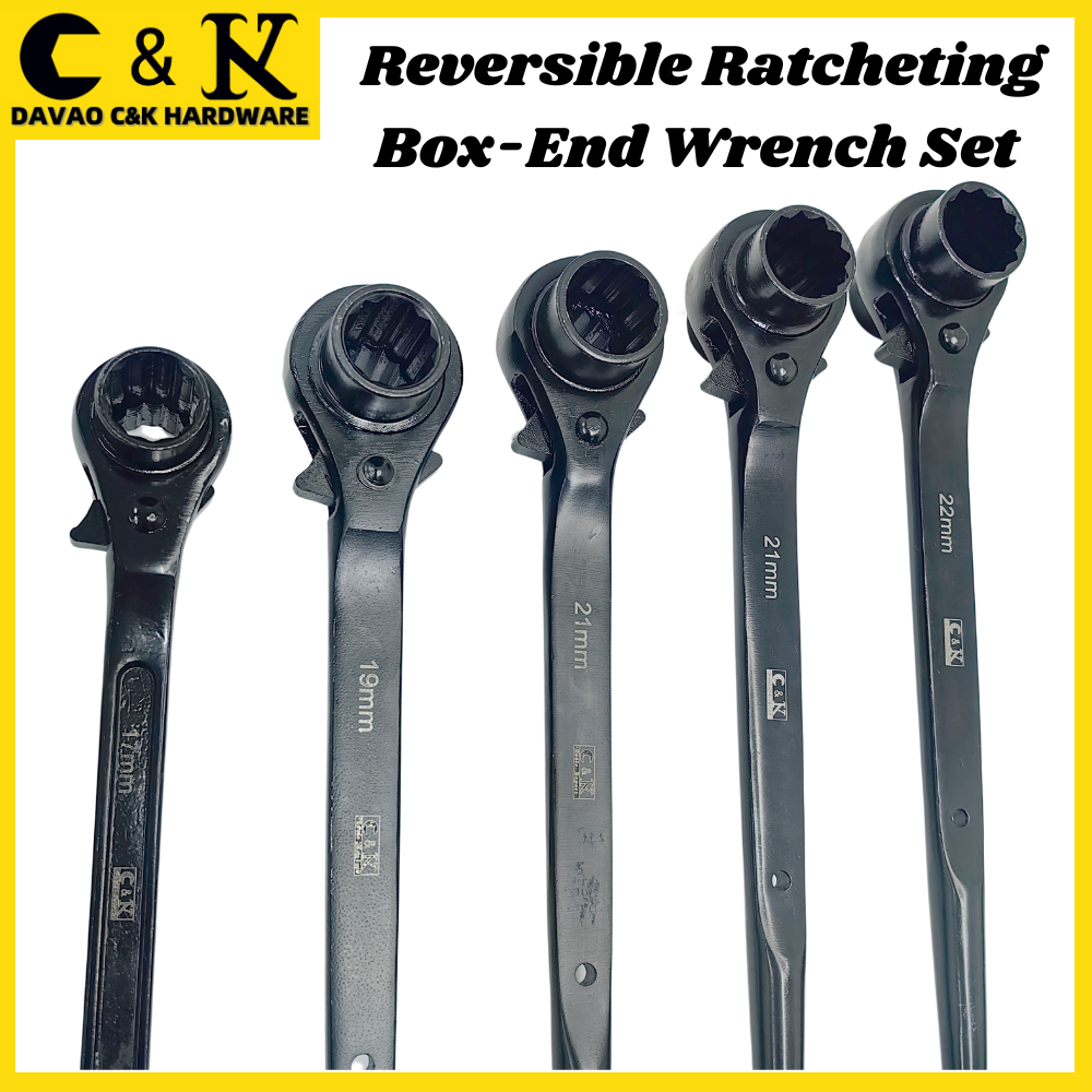 [CK15--15] Reversible Ratcheting Box-End Wrench Set for Professional Mechanics - Hand Tool Set ...
