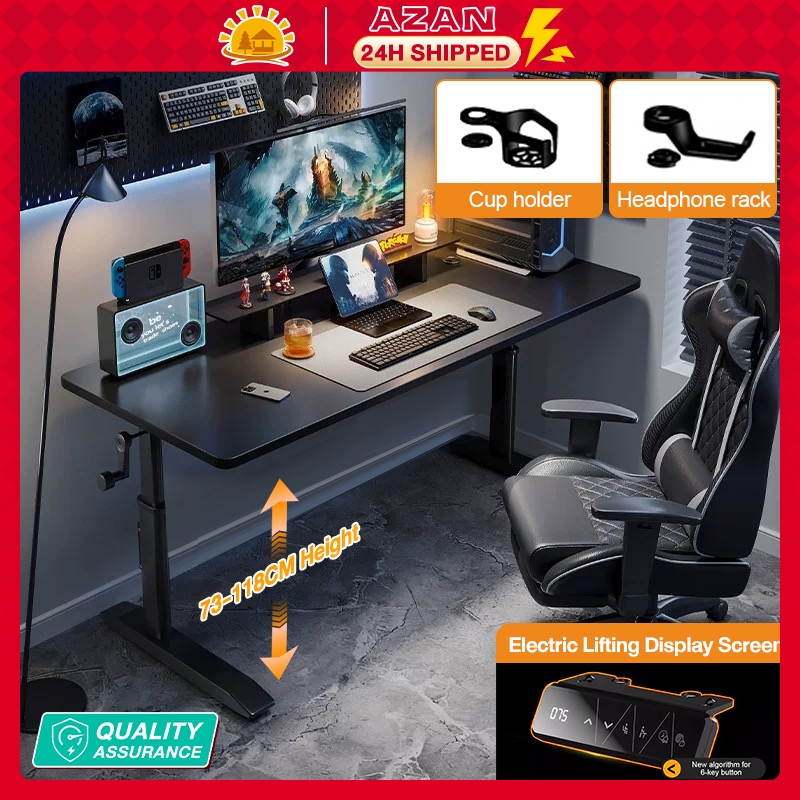 Gaming table Modern Ergonomic Computer Table 120/140CM Study Table ...