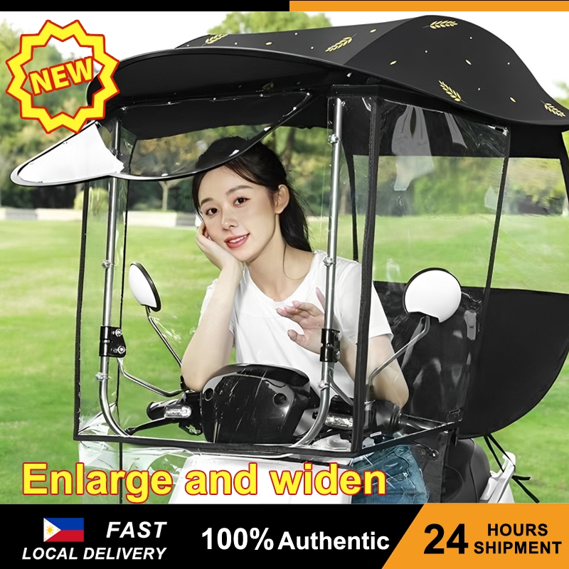 New Upgrade Bold Motorcycle Awning Electric Car Canopy Rainproof and ...