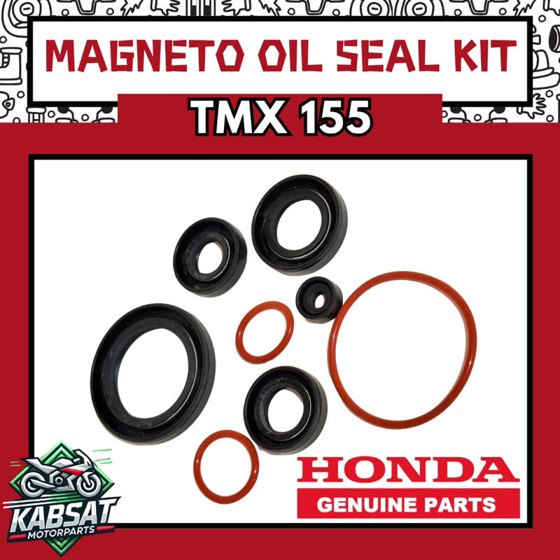 HONDA GENUINE- MAGNETO OIL SEAL KIT for HONDA TMX 155 No. 91216-PAO-003 ...