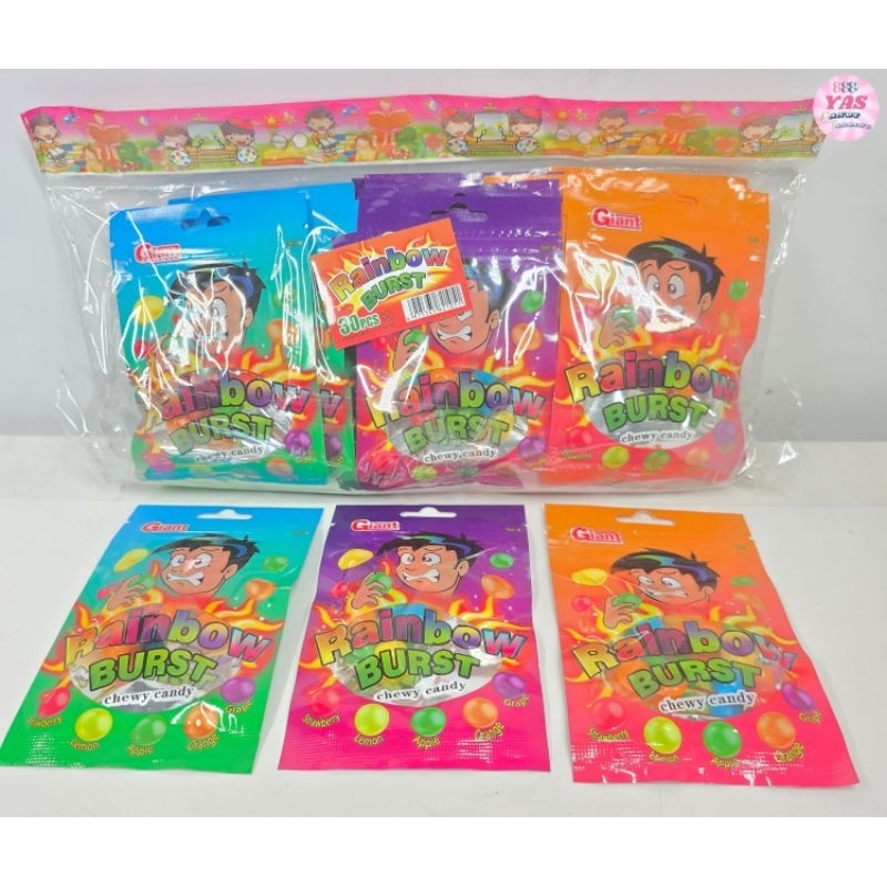 30pcs RAINBOW BURST CANDY PACK/loot bag fillers / paninda / giveaways ...
