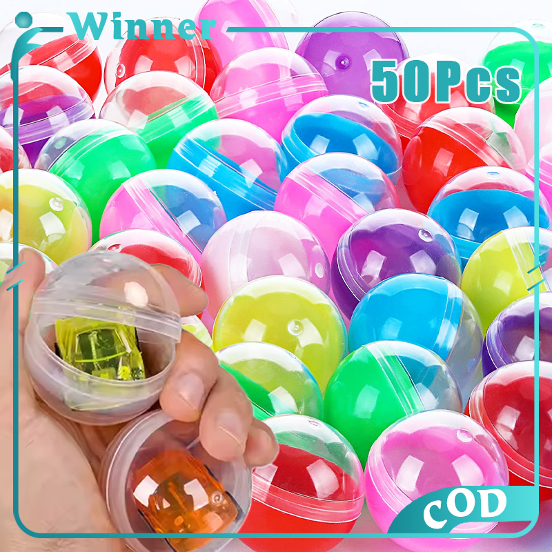 50Pcs 28/32mm Mini Colorful Clear Capsule Ball Plastic Ball Case Mini ...
