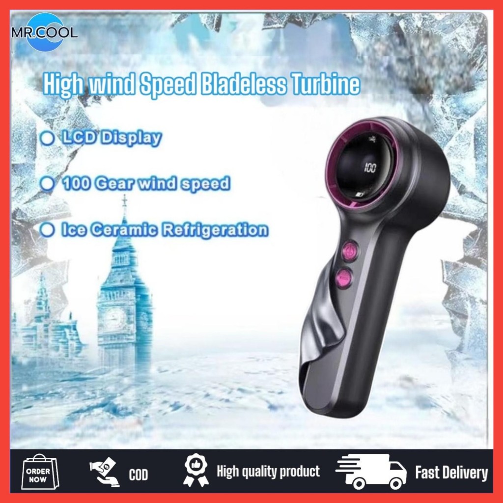 Mr.Cool 2025 New High-Speed Wind Speed Handheld Fan Handheld Turbine ...