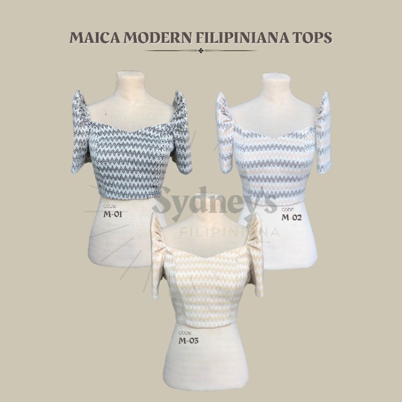 Maica Modern Filipiniana Top Collection High Quality XS-5X | Shopee Philippines