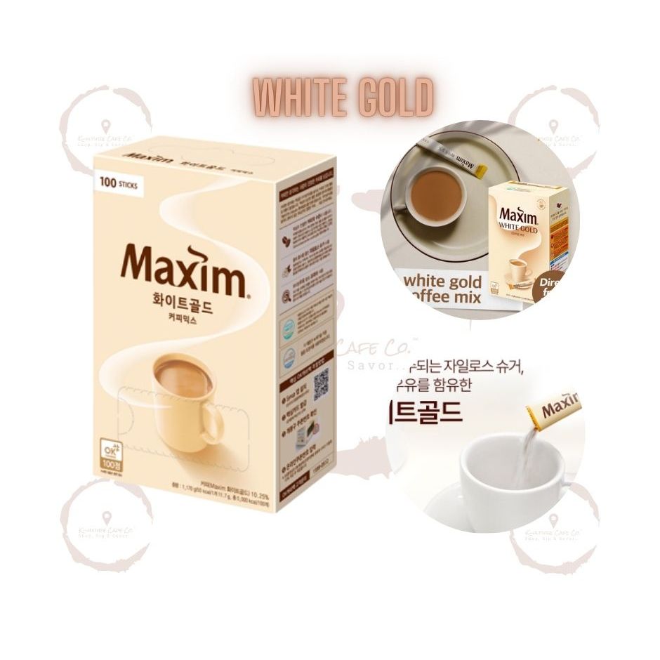 Maxim White Gold Coffee Mix (100 sticks) | Shopee Philippines