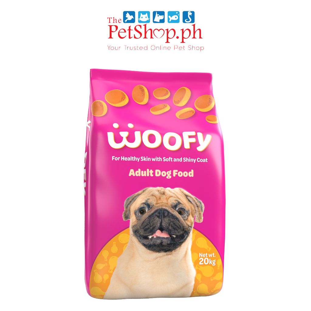 Woofy Adult Dog Food 20kg -3 types of meat - Beef, Chicken & Fish (FREE ...