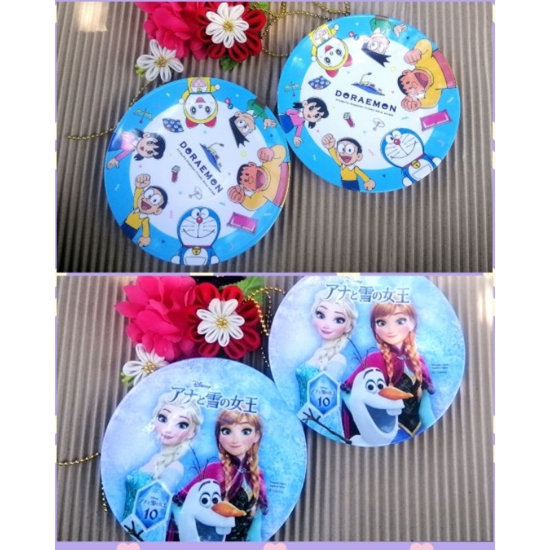 6incs platito Doraemon / Frozen melanine 2pcs | Shopee Philippines